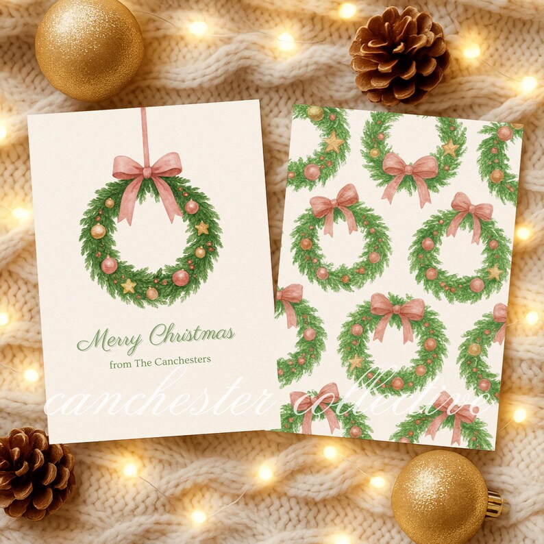 Editable Christmas Card Template | Holiday Photo Card | Canva Christmas ...