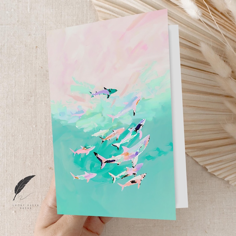 Shark Message Cards - Etsy