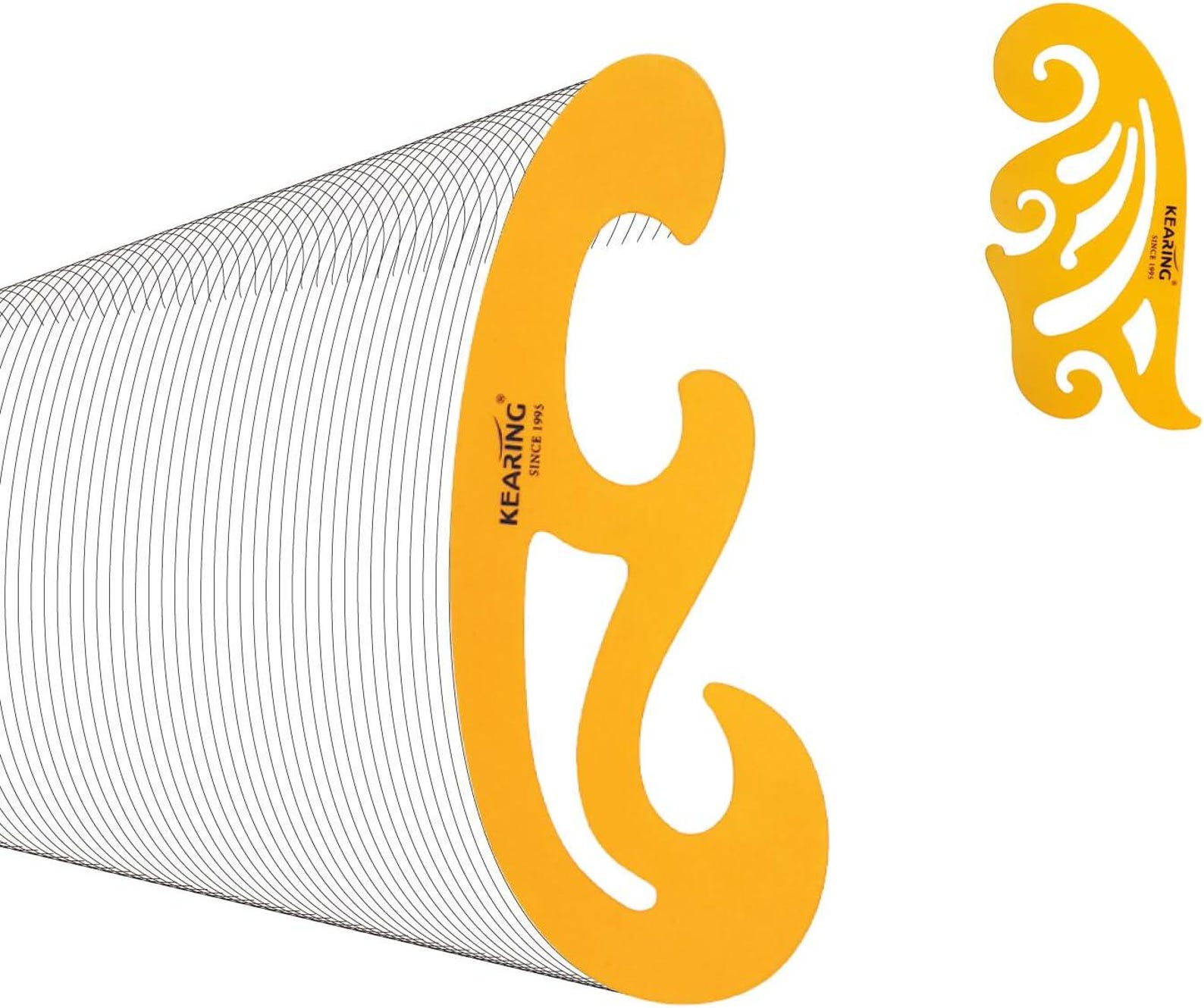 Kearing French Curve Ruler Template, Multifunctional Geometric Drawing ...