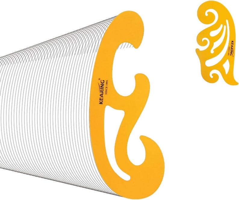 Kearing French Curve Ruler Template, Multifunctional Geometric Drawing ...