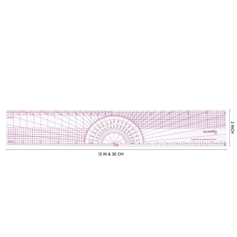 Clear Sewing Graph Ruler: Dual Scale Quilting Pattern Tool - Etsy