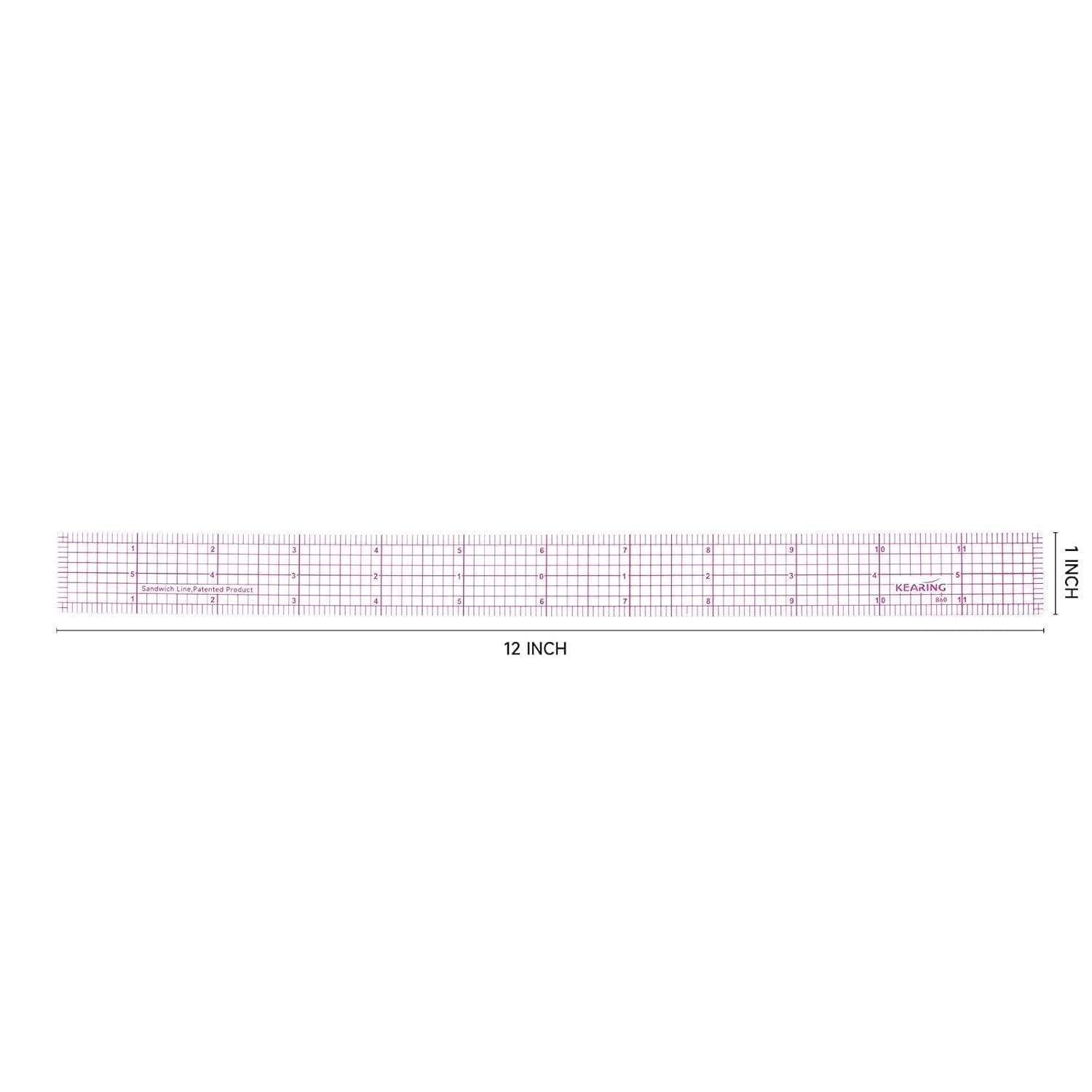 Clear Sewing Ruler: Quilting & Pattern Grading, 1.2mm Plastic - Etsy
