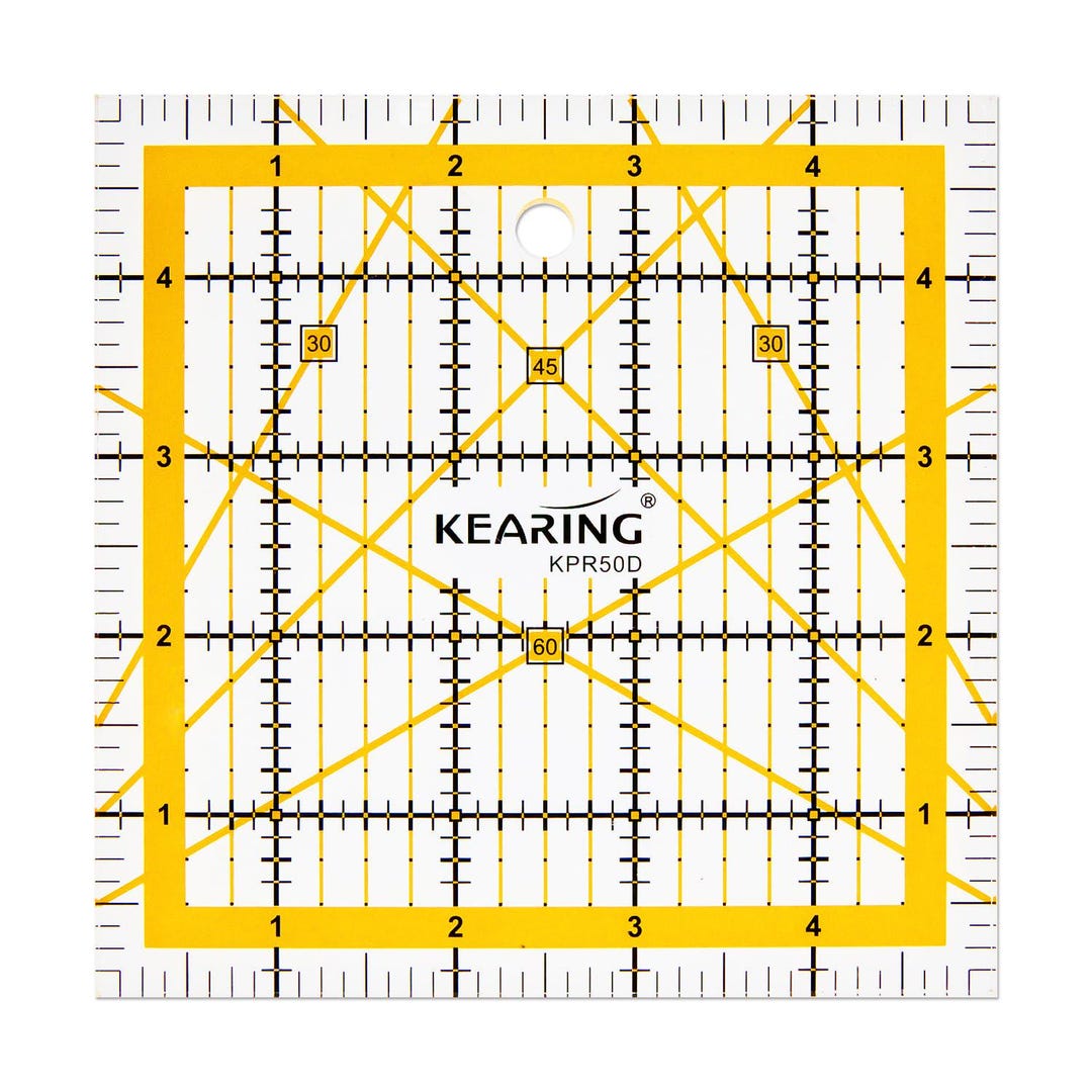 Kearing Patchwork Quilting Ruler, Non-slip Acrylic Sewing Ruler for ...