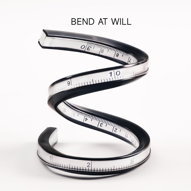 Flexible Curve Ruler: Vinyl Bendable Ruler for Sewing & Garment Design ...