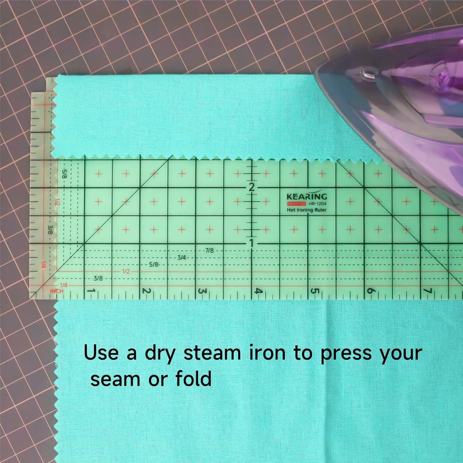 Kearing Hot Hem Ruler Set for Sewing, Heat Resistant Non-slip Hot ...