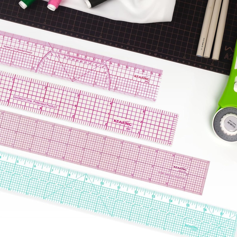 Clear Sewing Ruler: Quilting & Pattern Grading, 1.2mm Plastic - Etsy