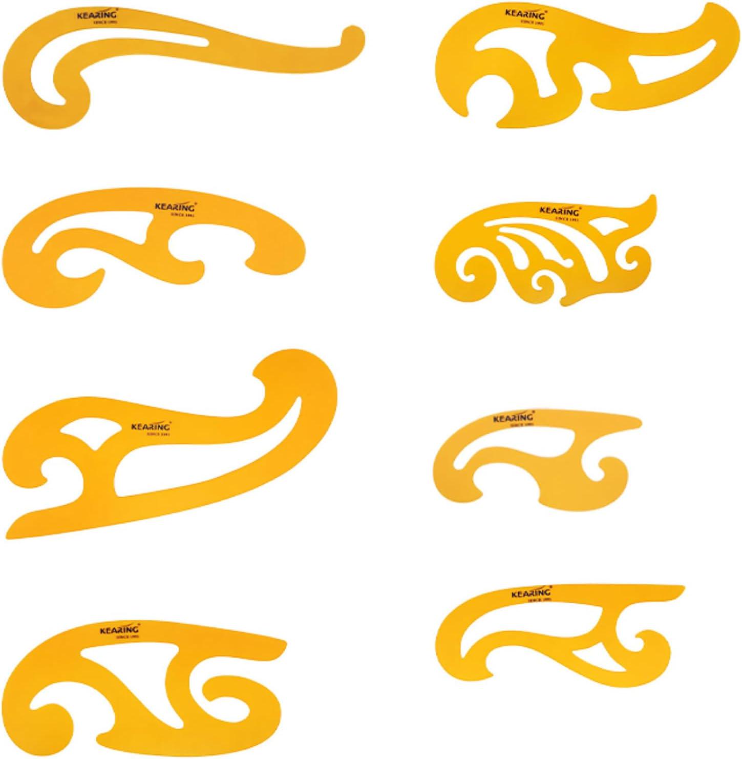 Kearing French Curve Ruler Template, Multifunctional Geometric Drawing ...