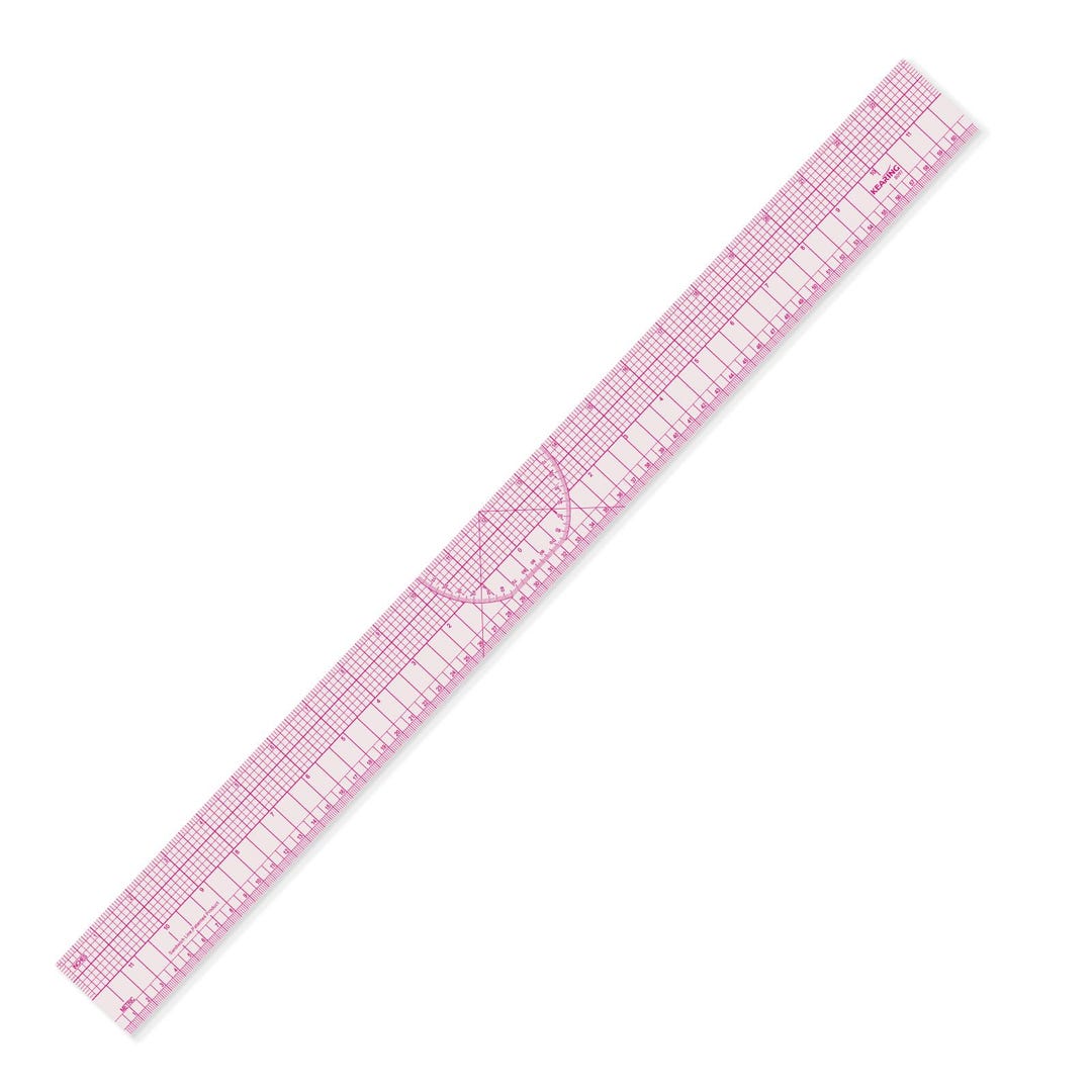 Kearing® Clear Pattern Grading Ruler, Dual Scale Sewing Graph Ruler for ...