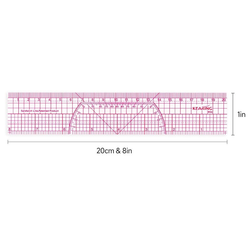 Clear Sewing Graph Ruler: Dual Scale Quilting Pattern Tool - Etsy
