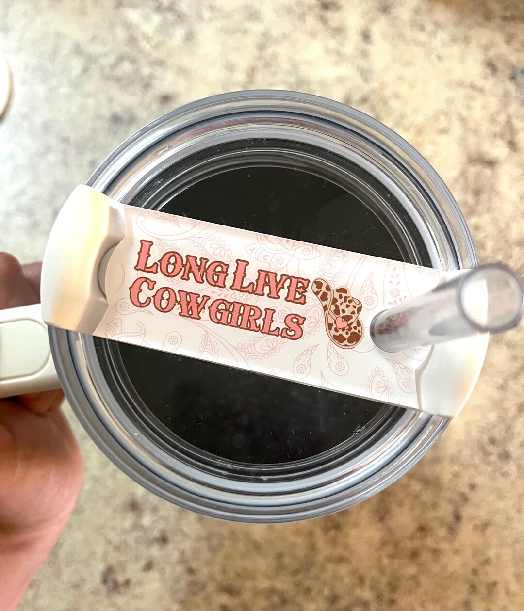 Wallen Name Plate, 40oz or 30oz Stanley Plate, Long Live Cowgirls Name ...