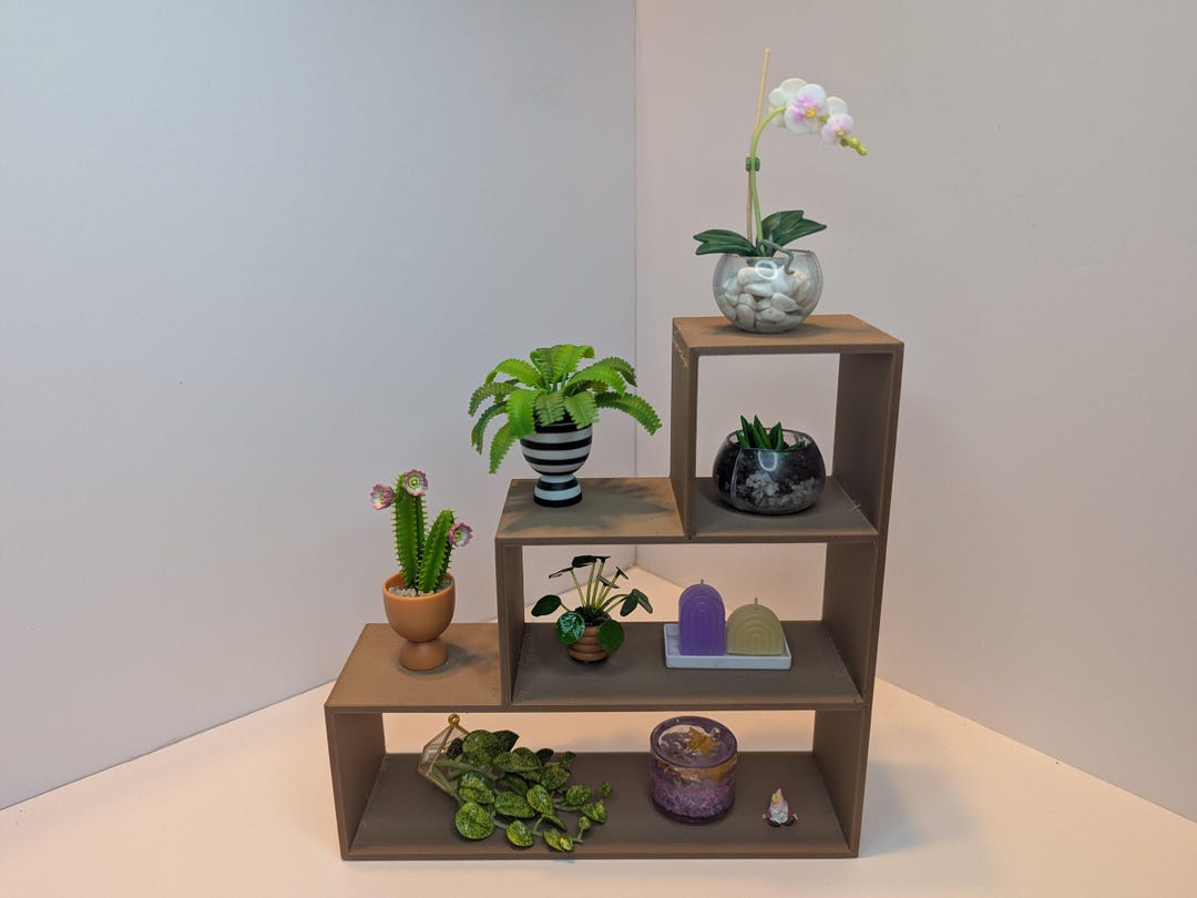 1:6 Scaled Tiered Shelf | Miniverse Display | Miniverse Furniture | 3D ...