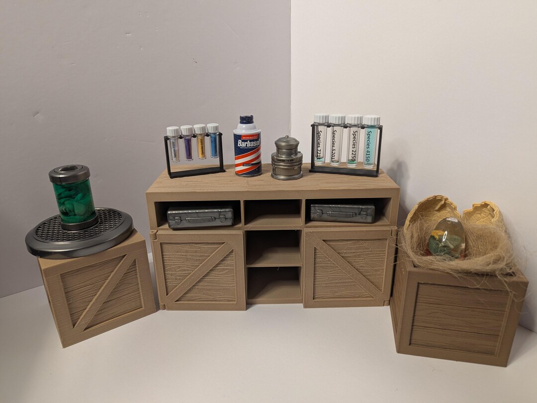 1:6 Scaled Rustic Wooden Cabinet | Miniverse Display | Miniverse ...