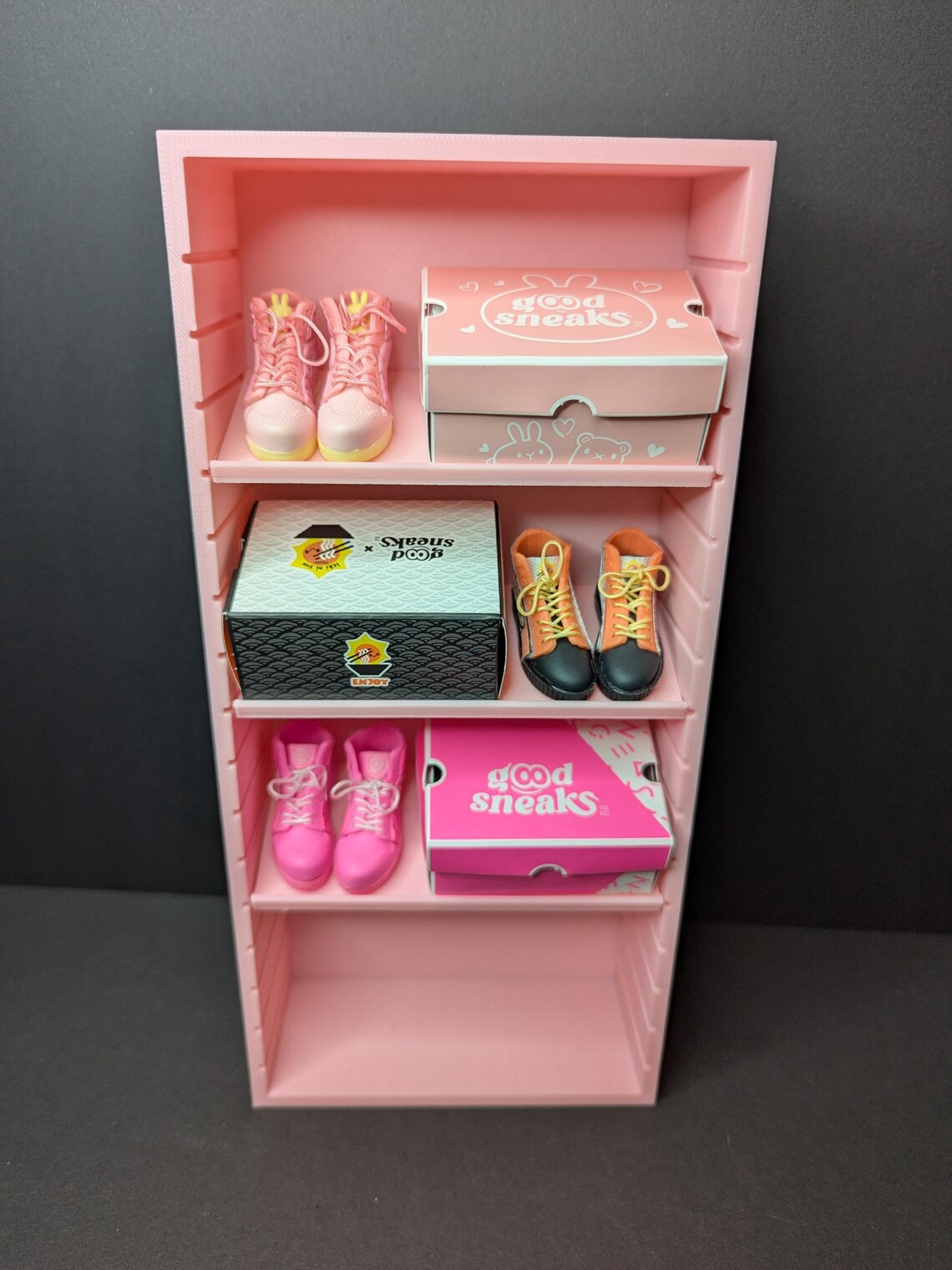 1:6 Scaled Mini Shoe Shelf | Miniverse Display | Miniverse Shoes | Good ...