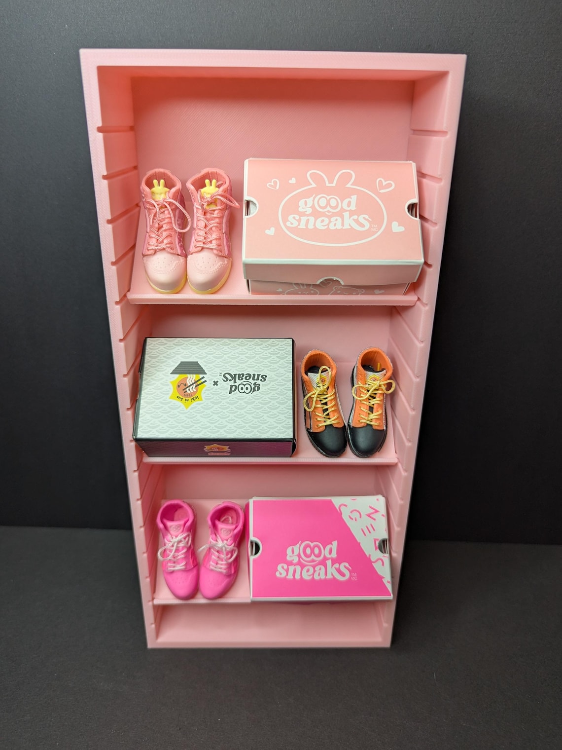 1:6 Scaled Mini Shoe Shelf | Miniverse Display | Miniverse Shoes | Good ...
