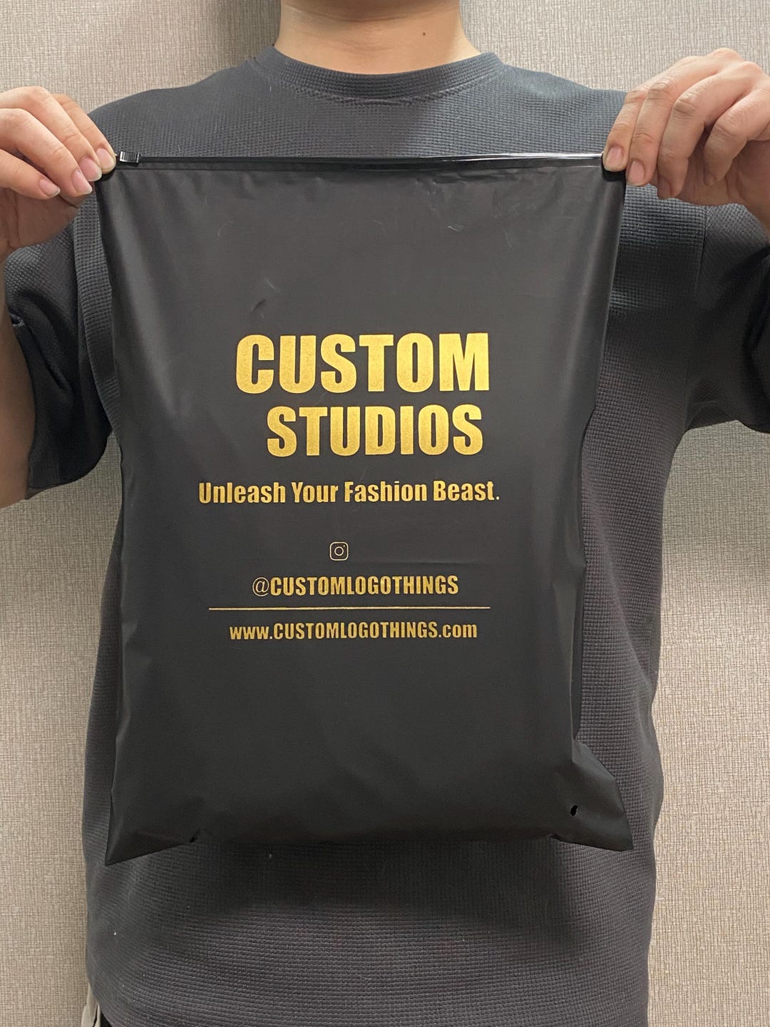 5-1000 Custom Logo Text Black /frosted Zipper Bag, Zipper Locking Bags ...