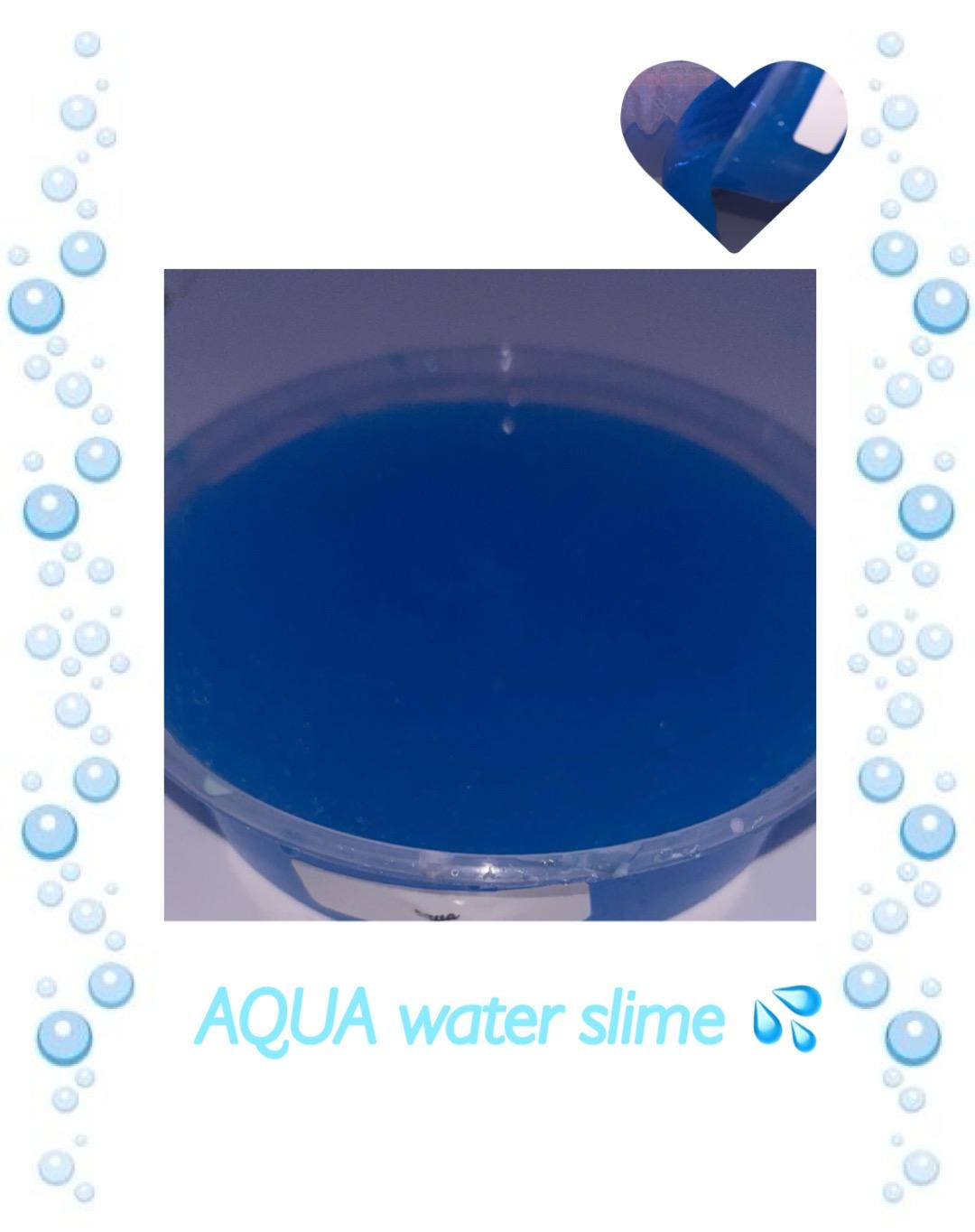 Aqua Water Slime by Thebearslime - Etsy