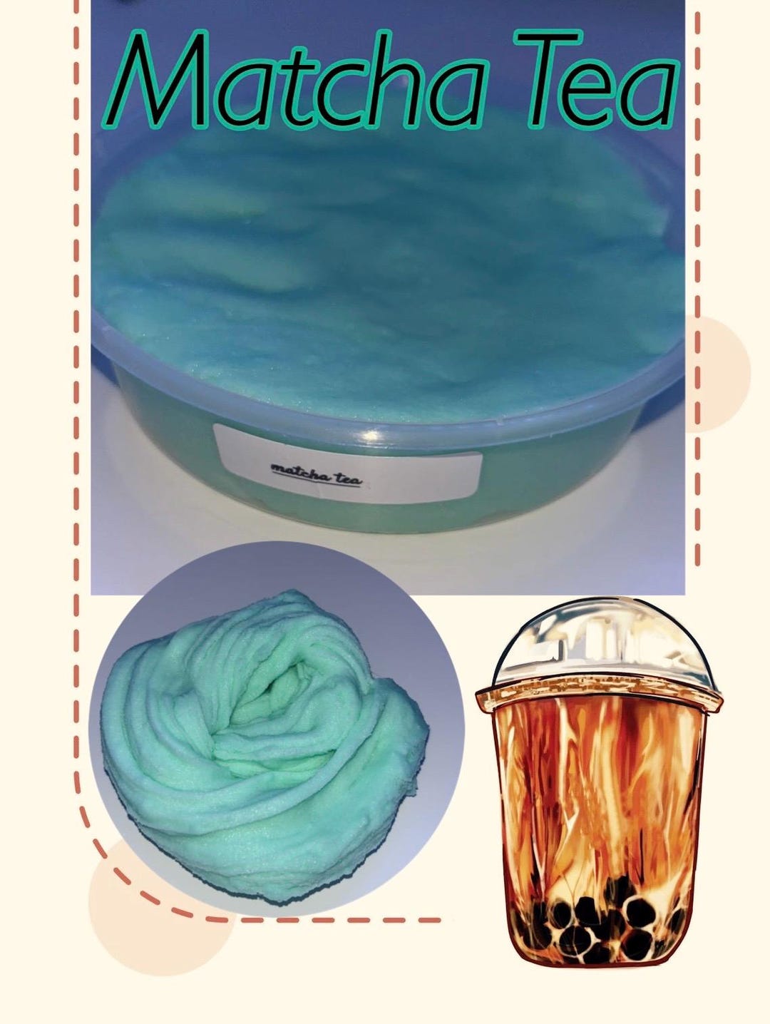 Matcha Team Cloud Slime - Etsy