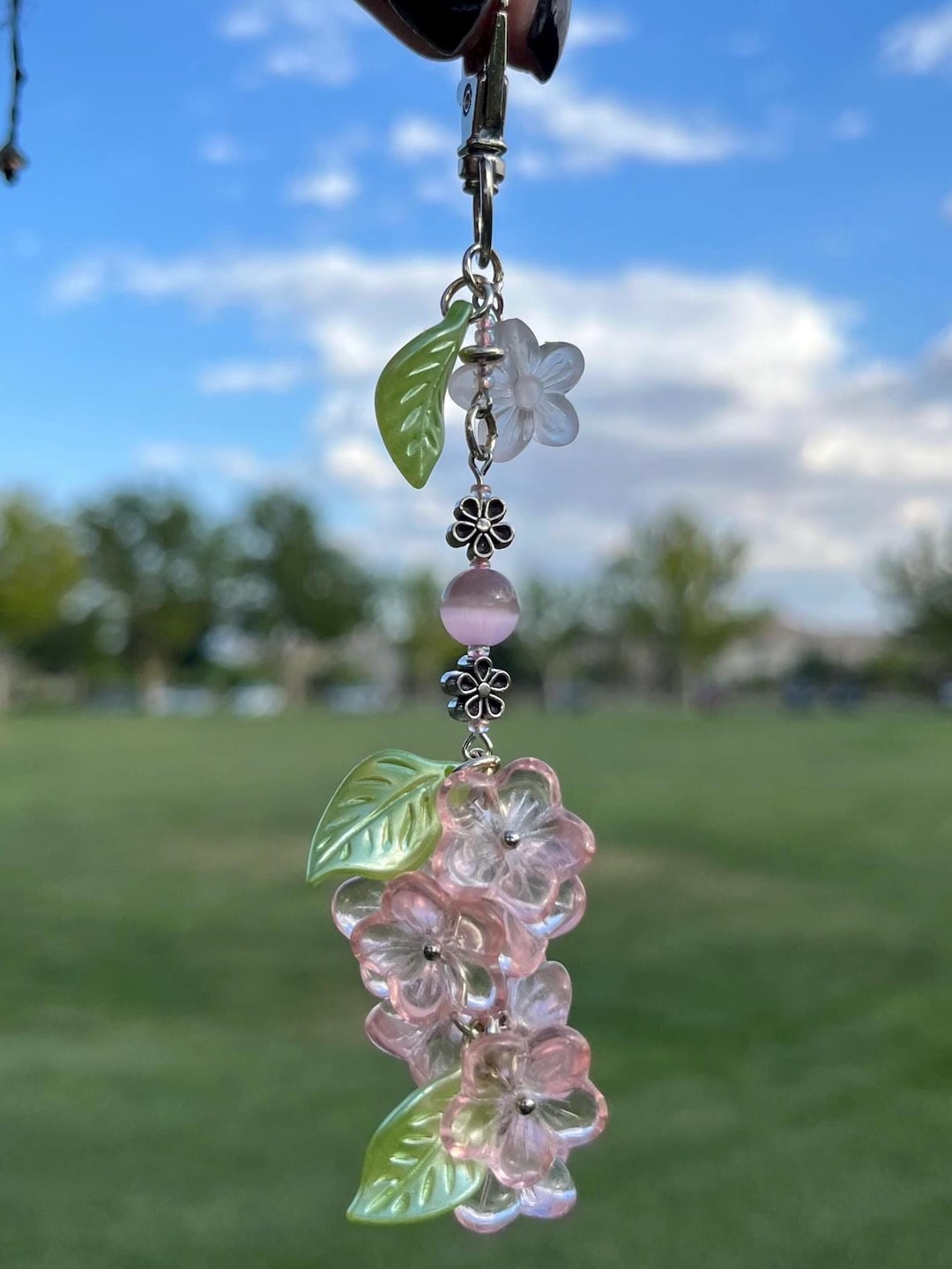 Hyacinth Flower Keychain | Bag Charm | Decoration | Majority Stainless ...