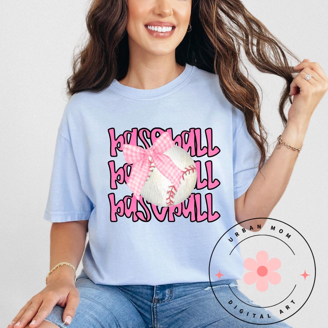 Pink Stacked Baseball Coquette PNG - Etsy