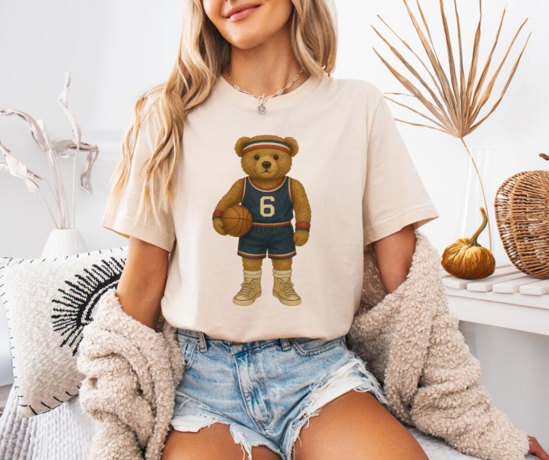Basketball Teddy Bear PNG, Basketball Design, Game Day Png, Teddy Bear ...