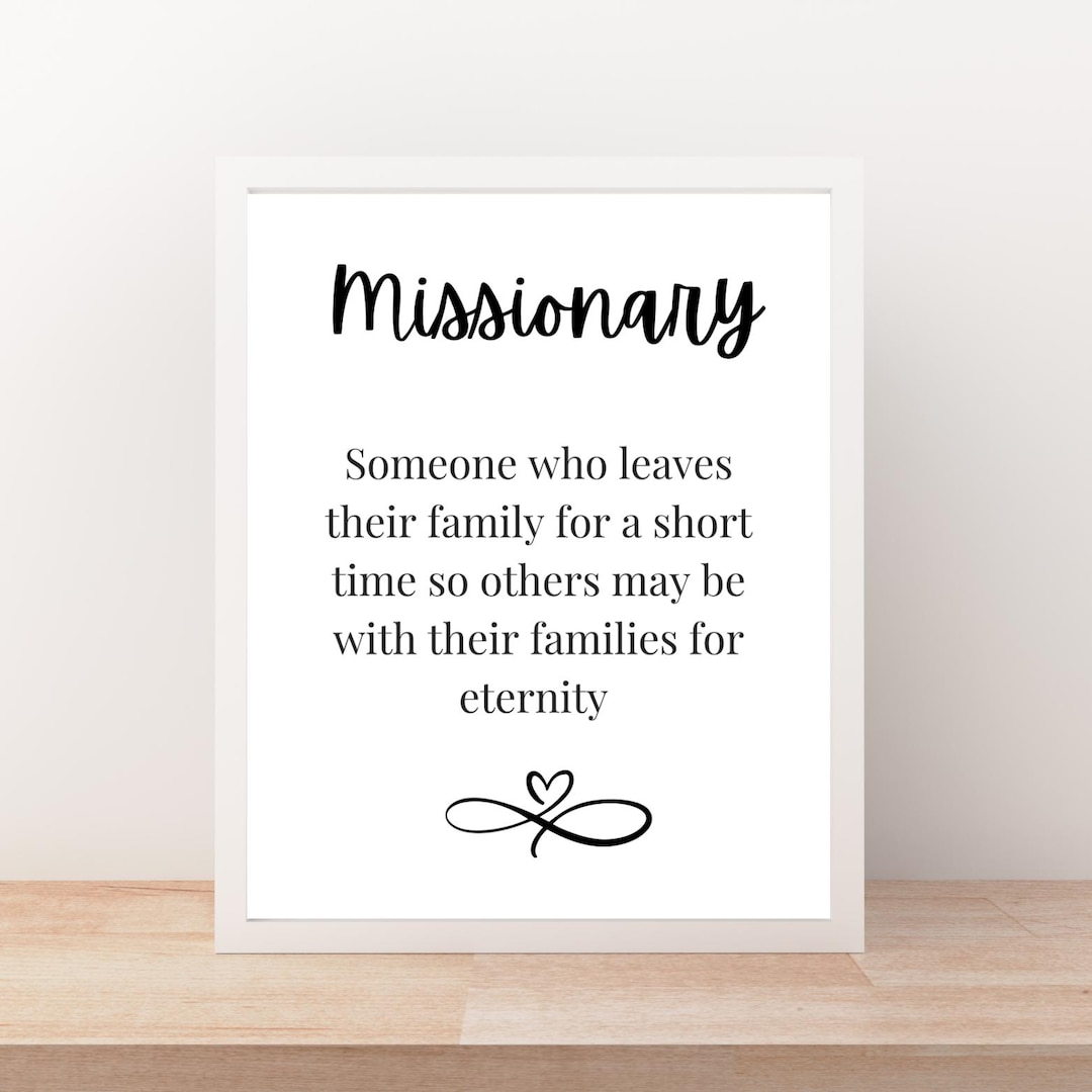 Missionary Definition Print: LDS Farewell Decor (digital Download) - Etsy