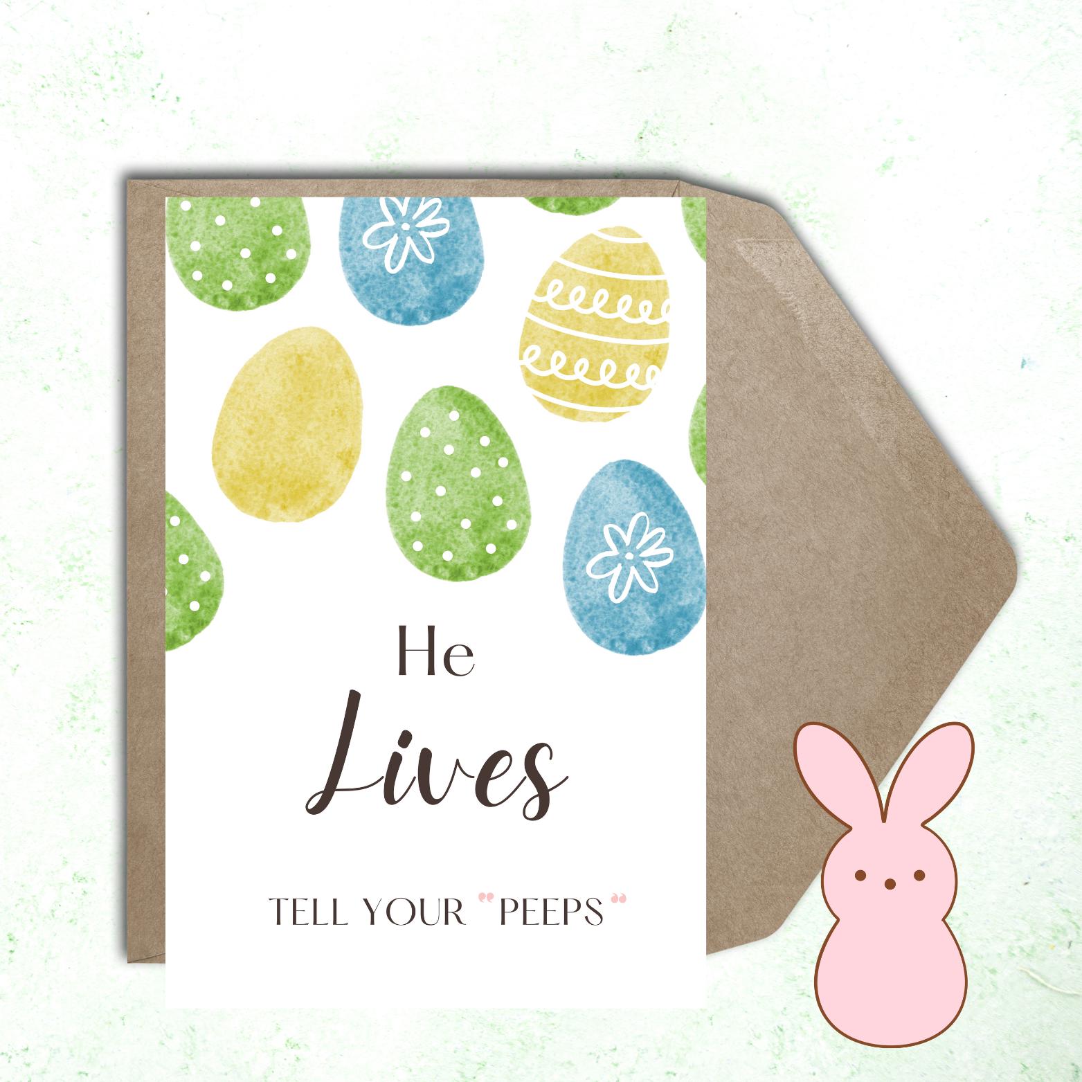 Easter Handout for Seminary Students | He Lives Tell Your Peeps ...