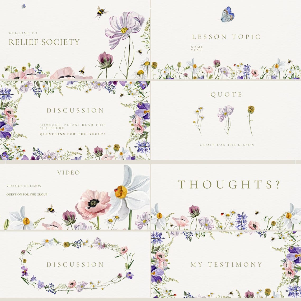 LDS Relief Society and Young Women Lesson Template | LDS Powerpoint ...