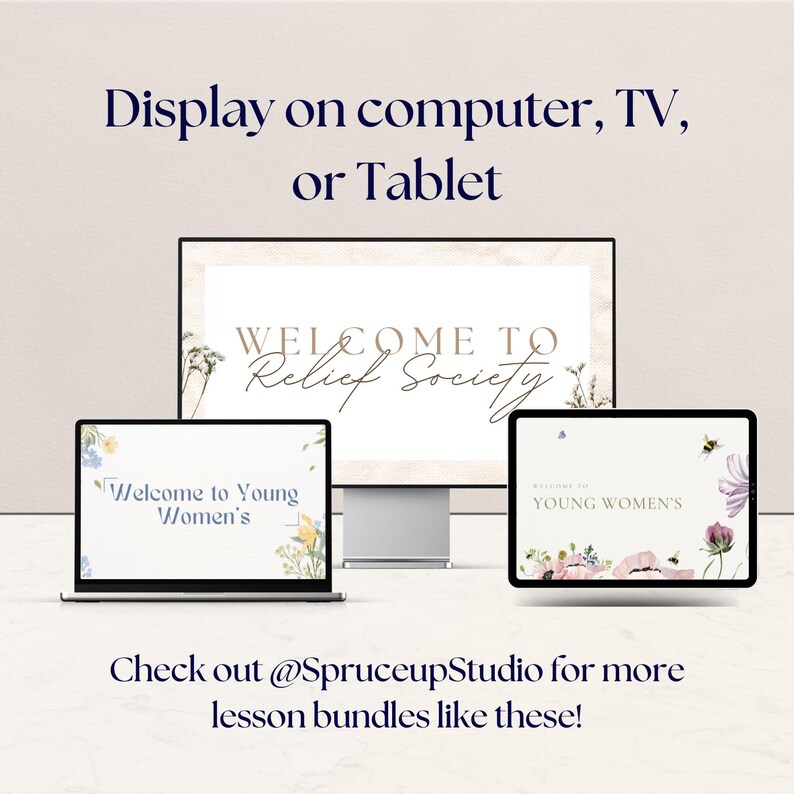 Editable LDS Lesson Template: Canva & Powerpoint (digital Download ...
