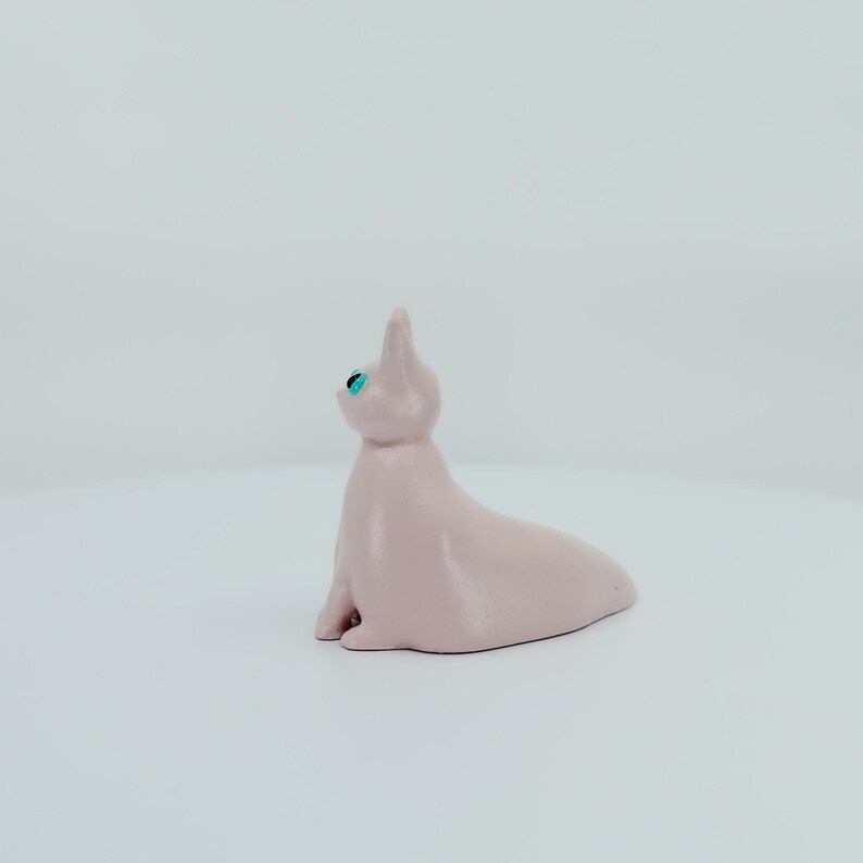 Pink Slug Sphynx Cat Figurine - Custom Hand-painted - Etsy