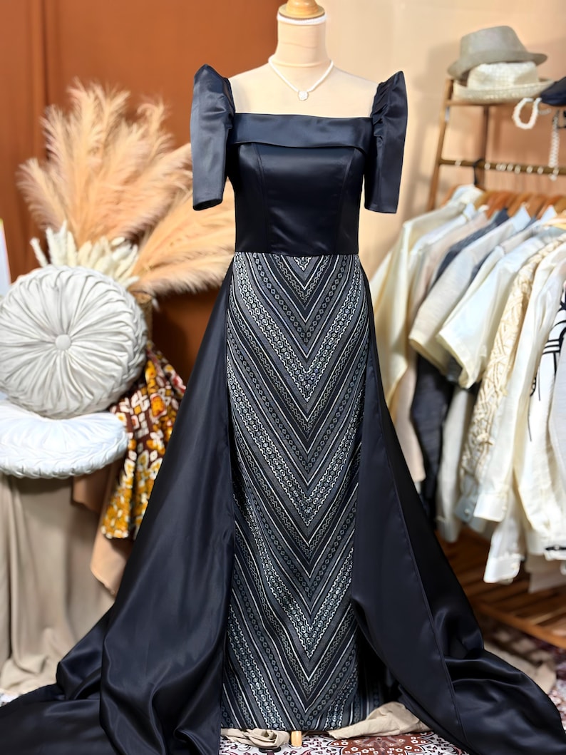 Elegant Ethnic Filipiniana Dress - Etsy