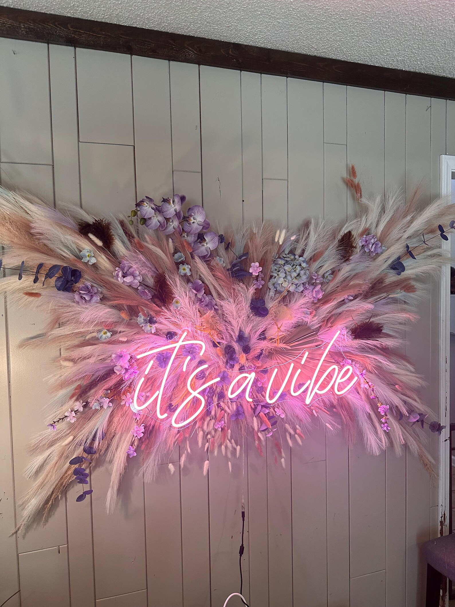 100% Custom Made to Order Neon Floral Wall Sign. - Etsy