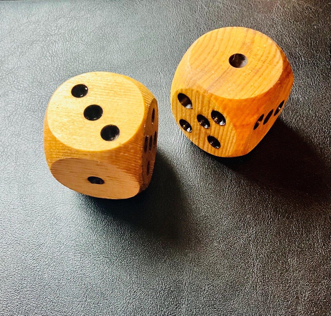 Large Wooden Dice Set - Etsy