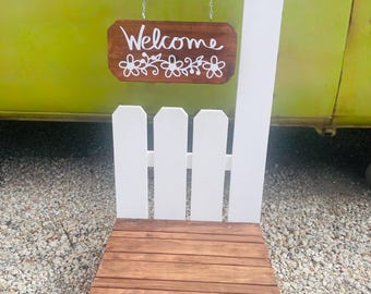 Small Welcome Planter, Flower Welcome Planter, Welcome Sign, Front ...