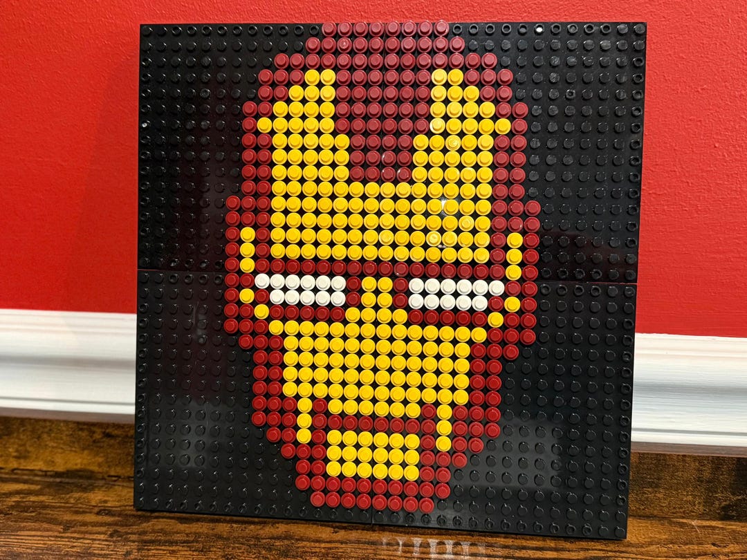 Iron Man Pixel Art | 32x32 Lego-compatible Brick Mosaic | Marvel ...