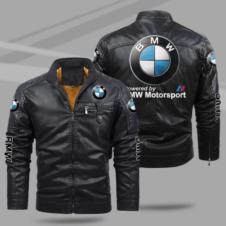 BMW Jacket, Men's Original Cowhide Leather Jacket, Biker's Racing ...
