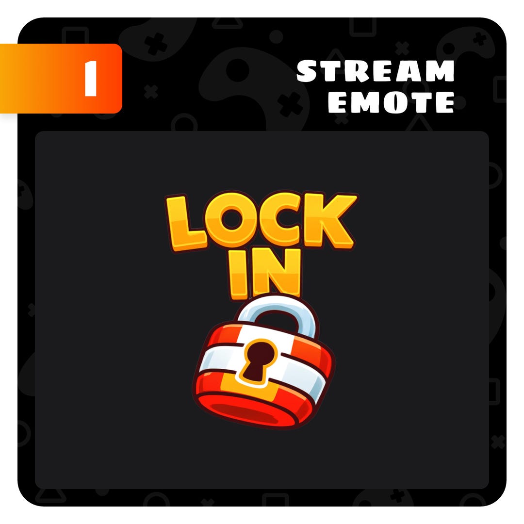 Lock in Emote / Lock in Stream Emotes for Twitch, Youtube & Discord - Etsy
