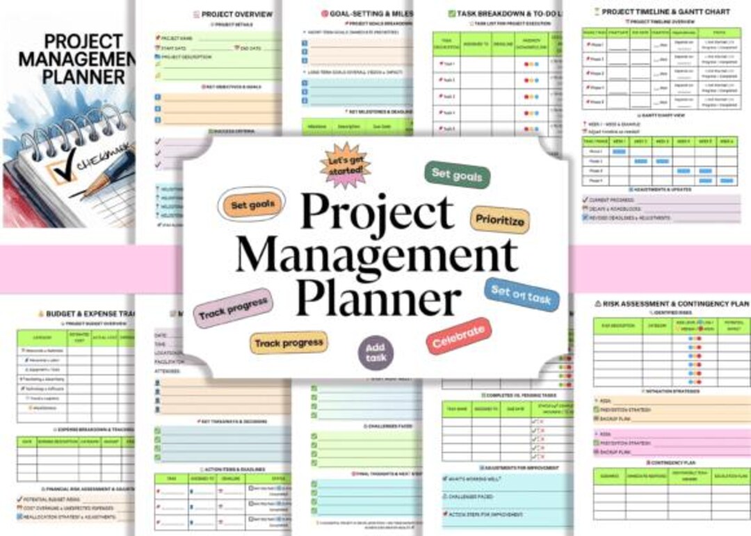 Project Management Planner - Etsy