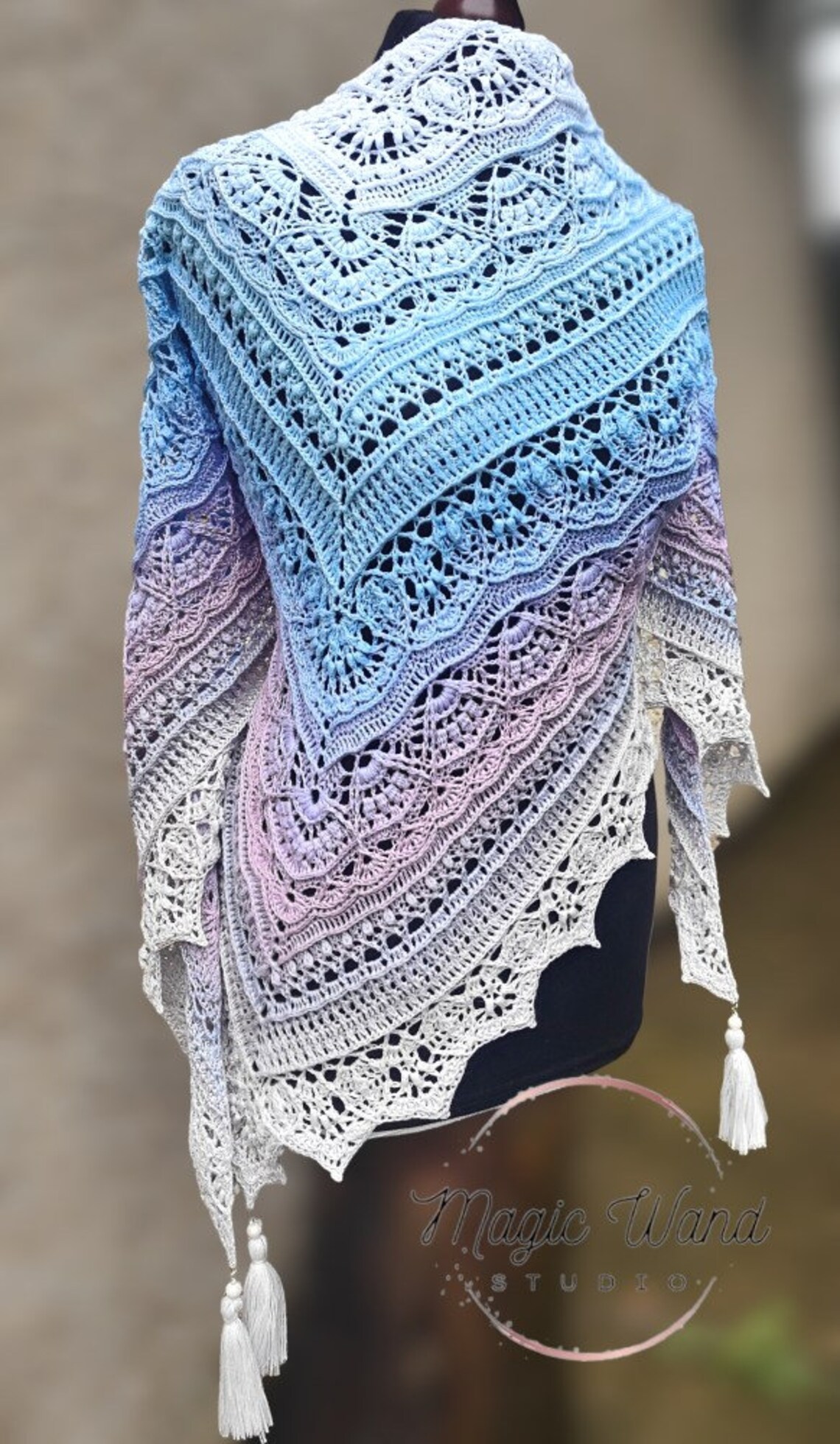 Alaska Handmade Crochet Shawl Handcrafted Elegance Inspired by Nature ...