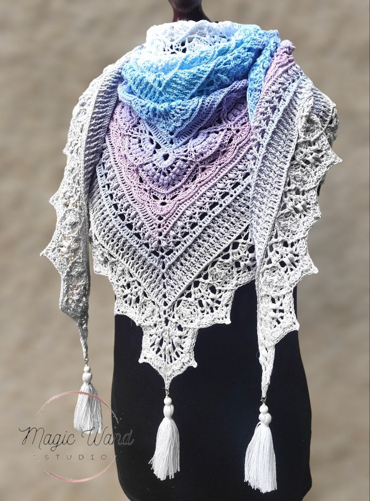 Alaska Handmade Crochet Shawl Handcrafted Elegance Inspired by Nature ...