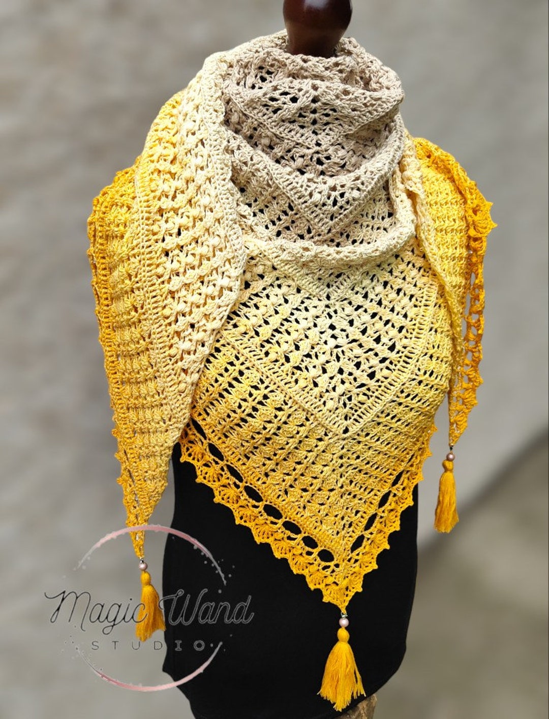 Sunny Cuddly Crochet Shawl Handcrafted Warmth for Every Season - Etsy
