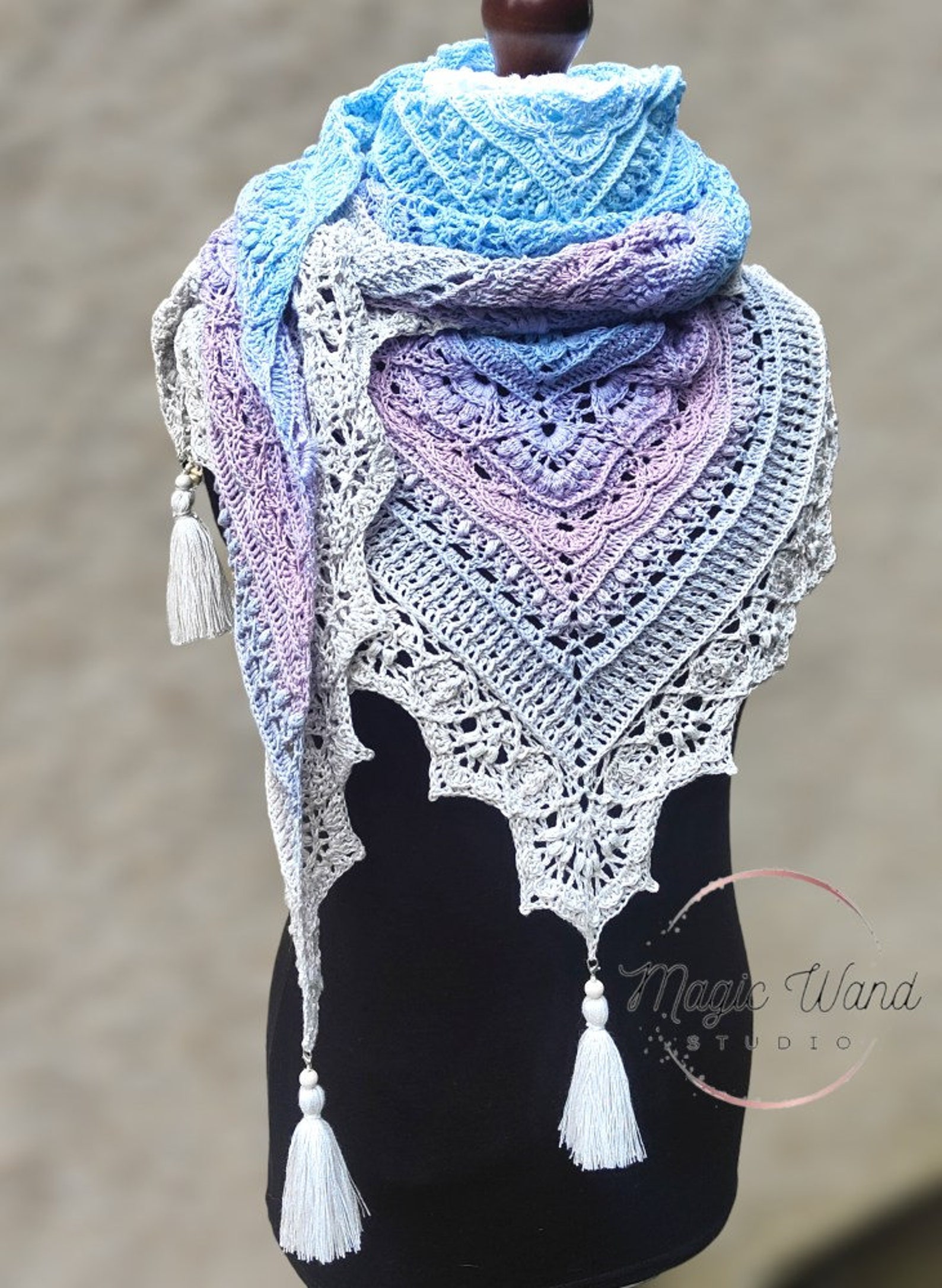 Alaska Handmade Crochet Shawl Handcrafted Elegance Inspired by Nature ...