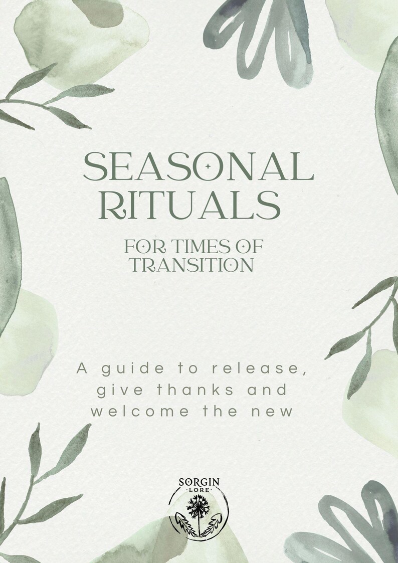 Seasonal Self-care Ritual Printable Wellness PDF Equinox Solstice ...