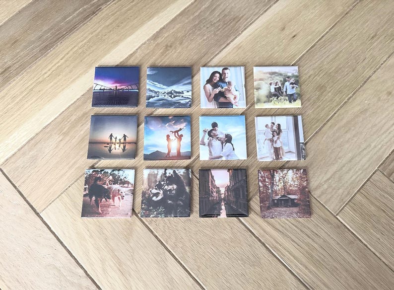 Custom Photo Magnets – Personalised Gift – Printed 50x50mm Magnets From ...