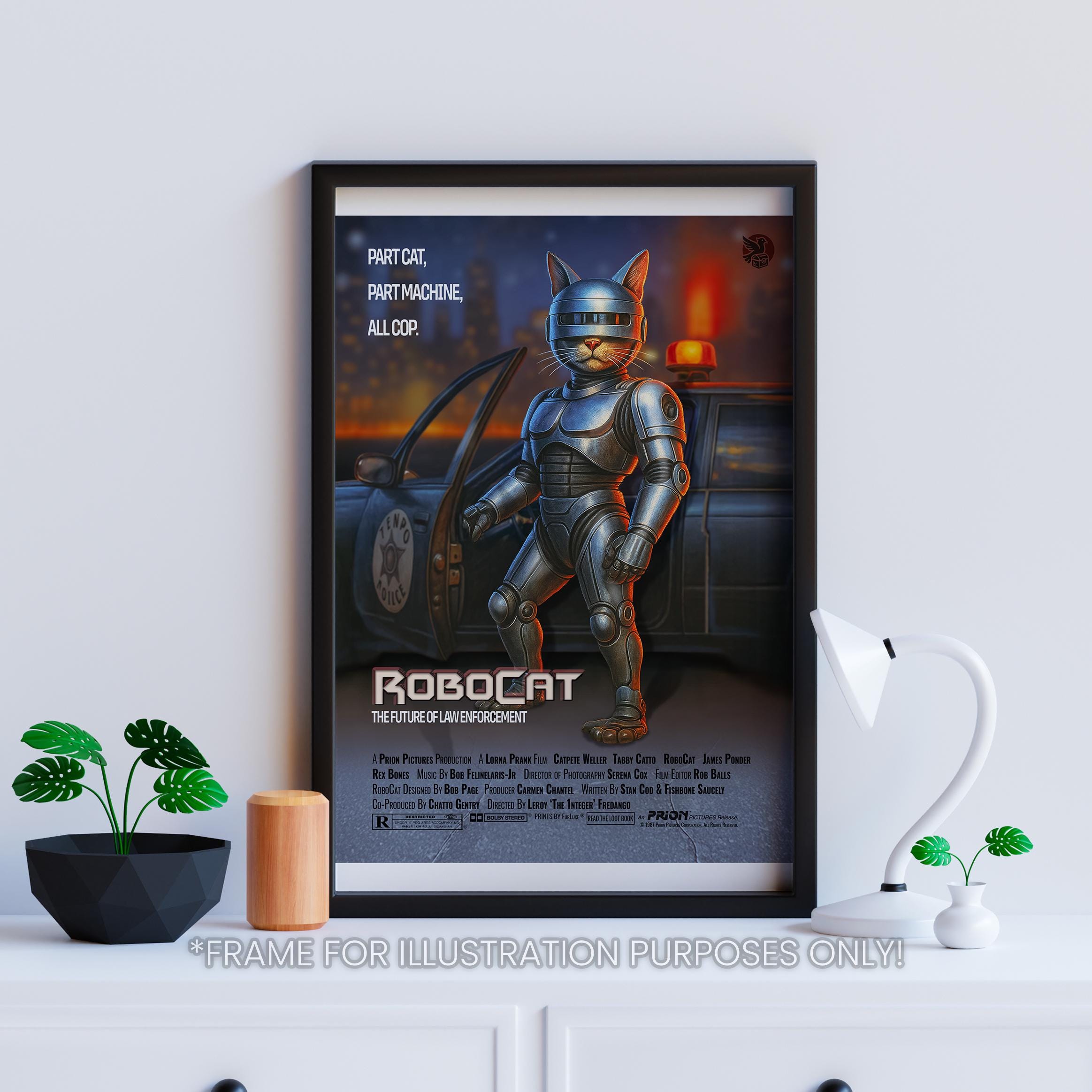 Robocat Sci-fi Movie Parody Poster: Signed 80s Retro Art Print - Etsy UK