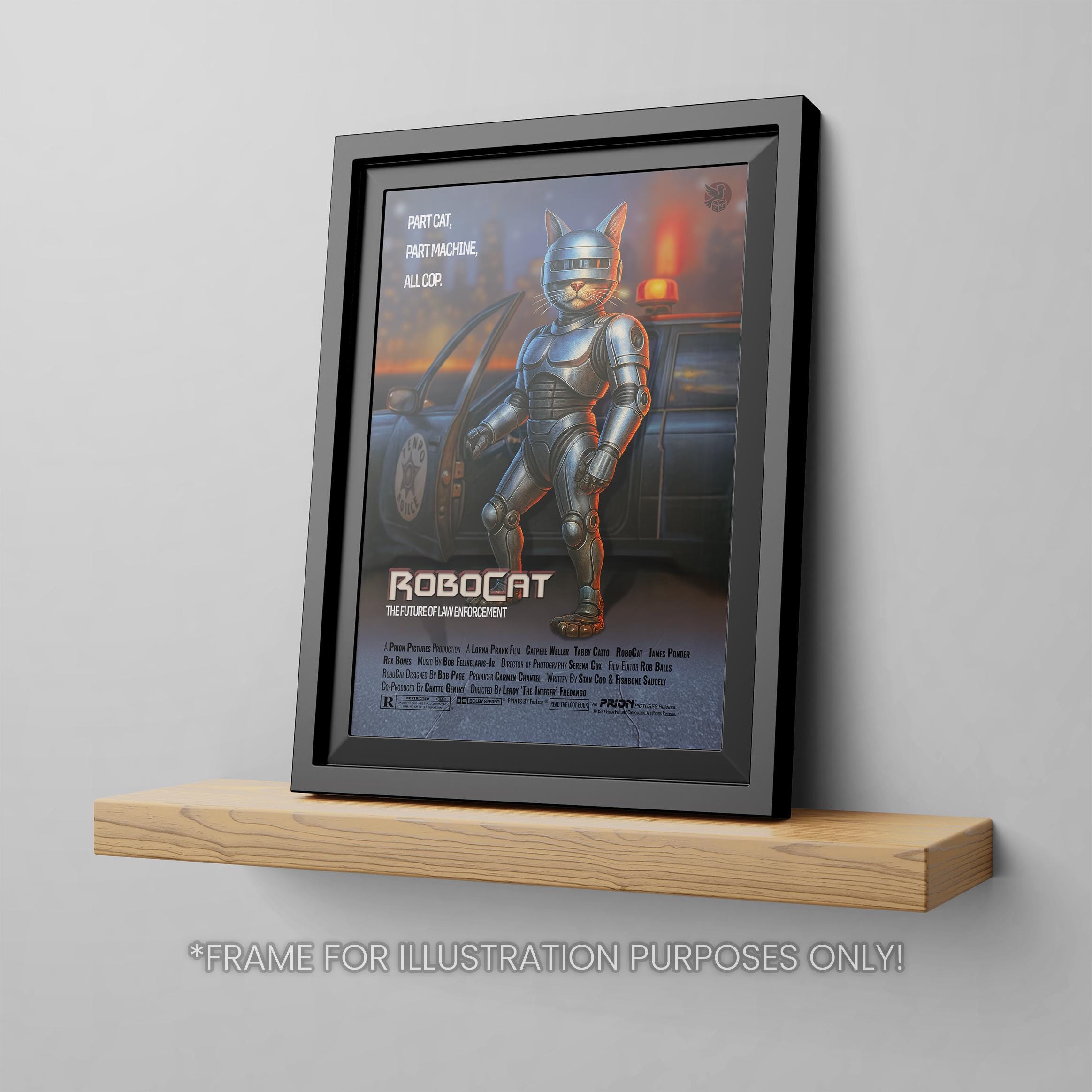 Robocat Sci-fi Movie Parody Poster: Signed 80s Retro Art Print - Etsy UK