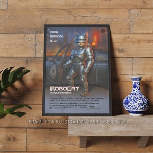 Robocat Sci-fi Movie Parody Poster: Signed 80s Retro Art Print - Etsy UK