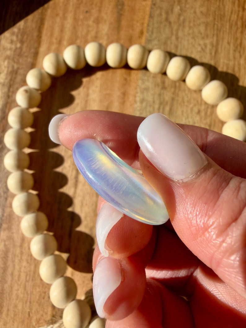 Adorable Opalite Mini Moon – Pocket Gem (1) Piece - Etsy