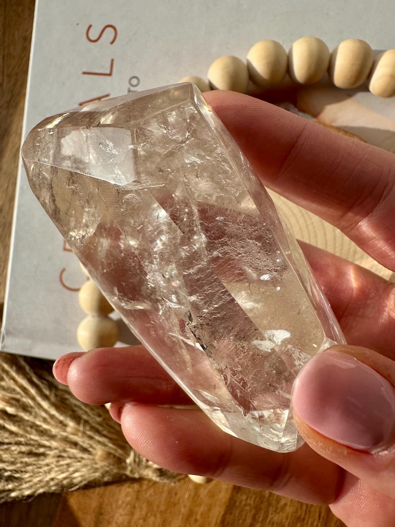 AAA Clear Quartz Freeform With Iridescent Rainbows | Masterfully ...