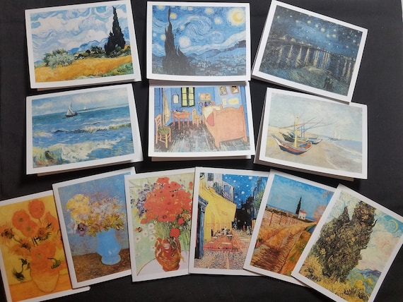 New Van Gogh Notecards | Etsy