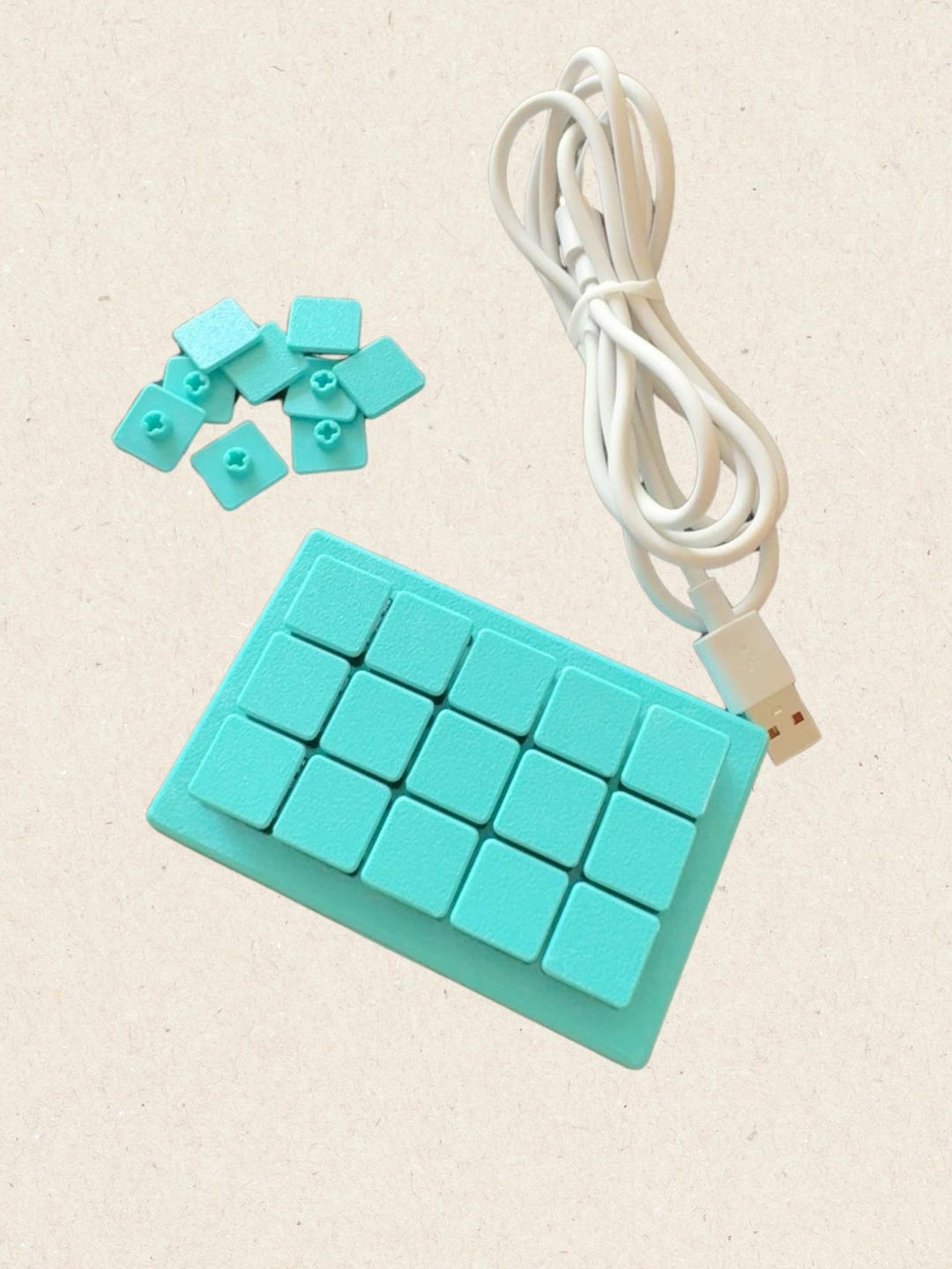 Compact Blue Keyboard Close-spaced Keys 3D Print| Accessible Typing for ...